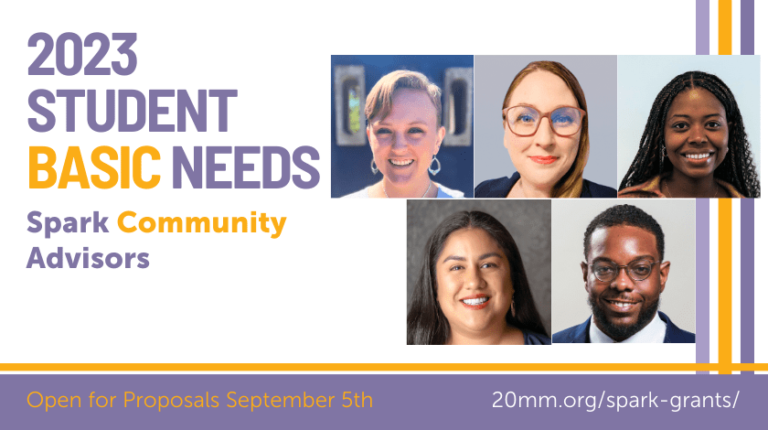 Meet the 2023 Student Basic Needs Spark Community Advisors - Michelson 20MM
